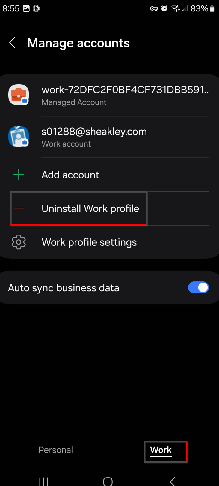 How to Uninstall Work Profile from your Android – Sheakley